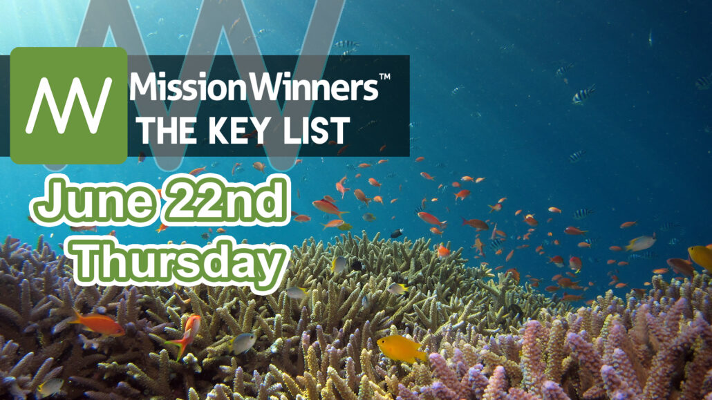 Key List™ Monday Jan 27 2025 - Mission Winners
