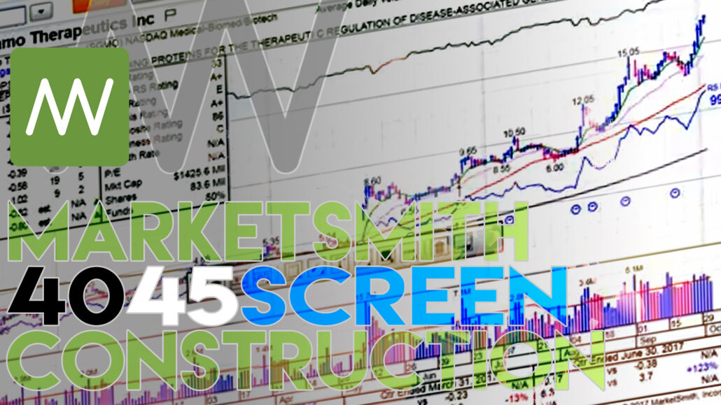 MarketSmith 40 45 Screen Construction - Mission Winners