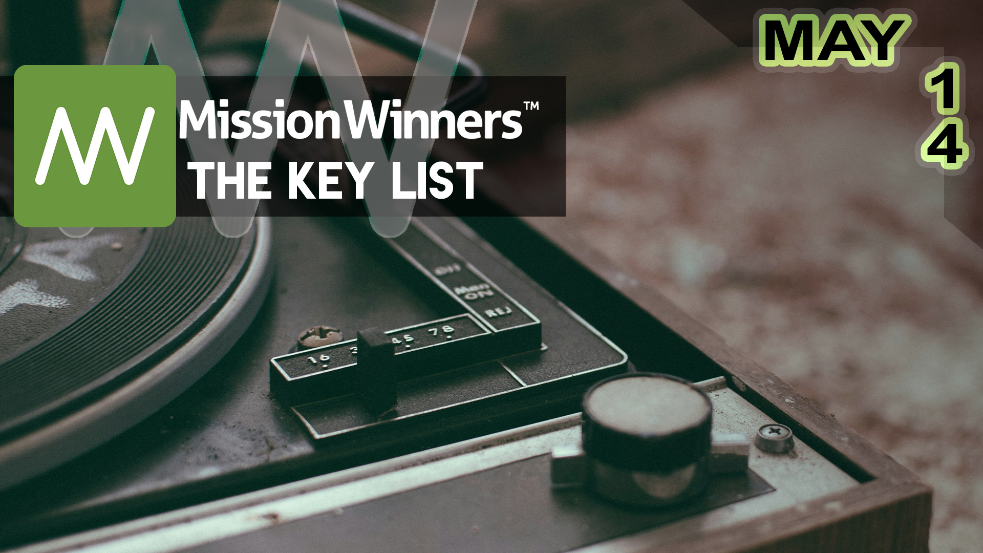 Key List™ Tuesday May 14 2024 - Mission Winners