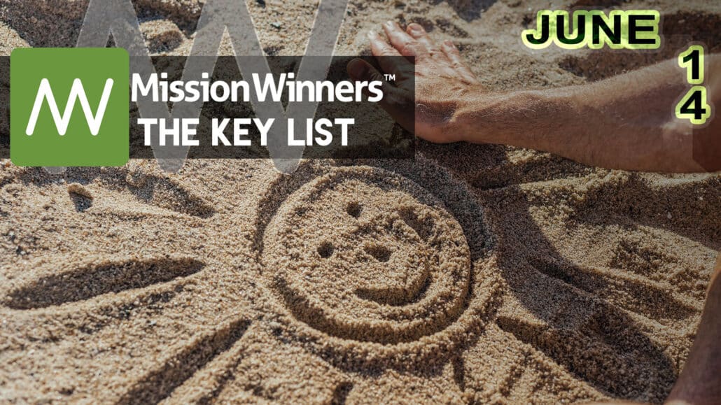 Key List™ Friday Jun 14 2024 - Mission Winners
