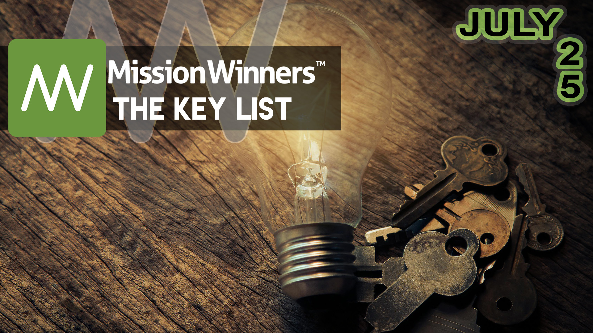 Key List™ Thursday Jul 25 2024 - Mission Winners