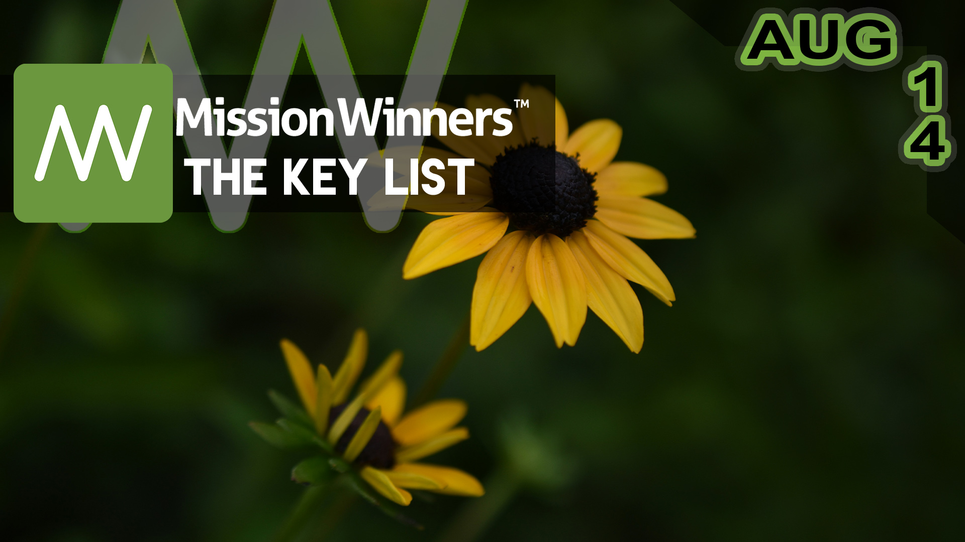 Key List™ Wednesday Aug 14 2024 - Mission Winners