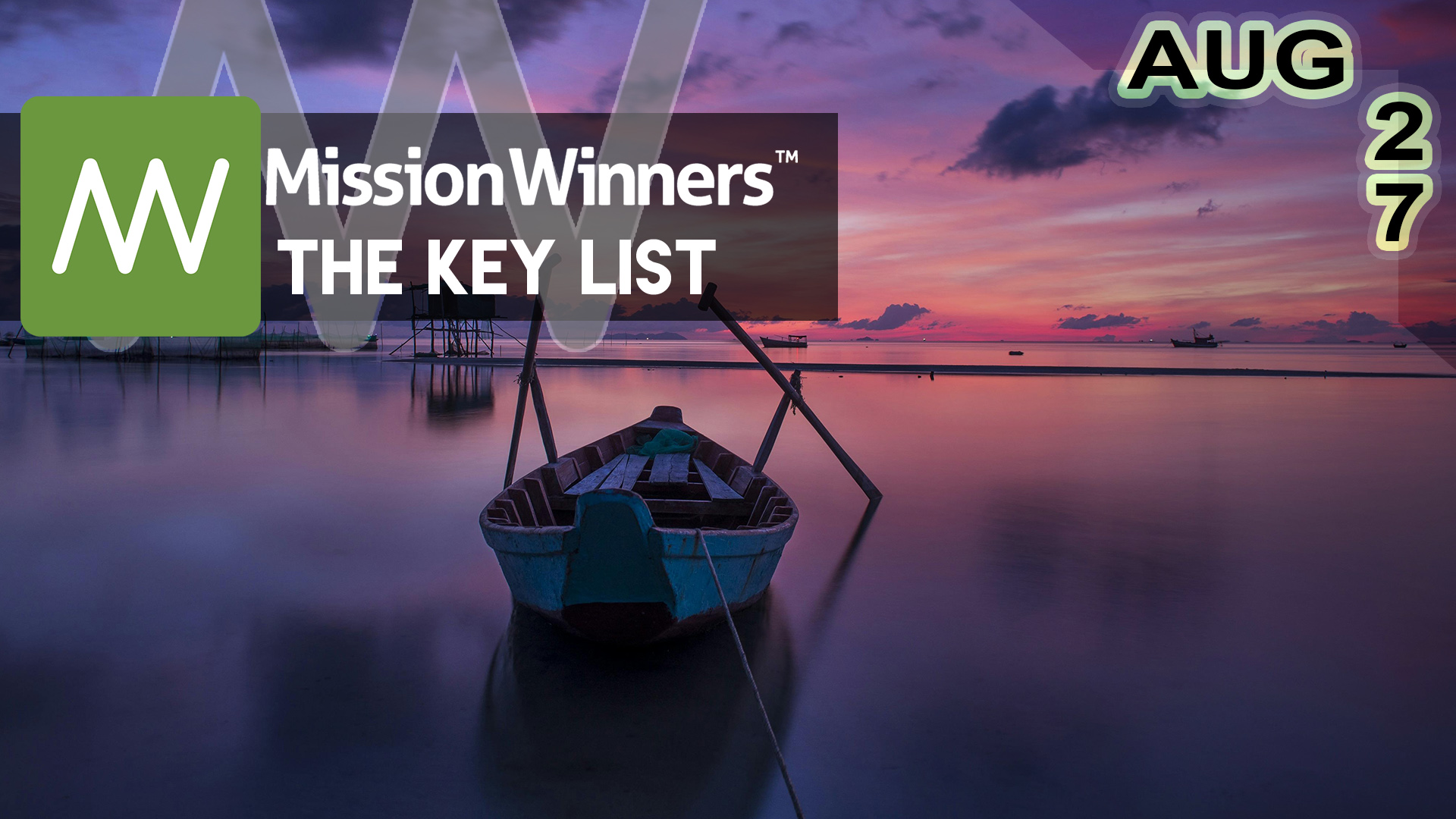 Key List™ Tuesday Aug 27 2024 - Mission Winners