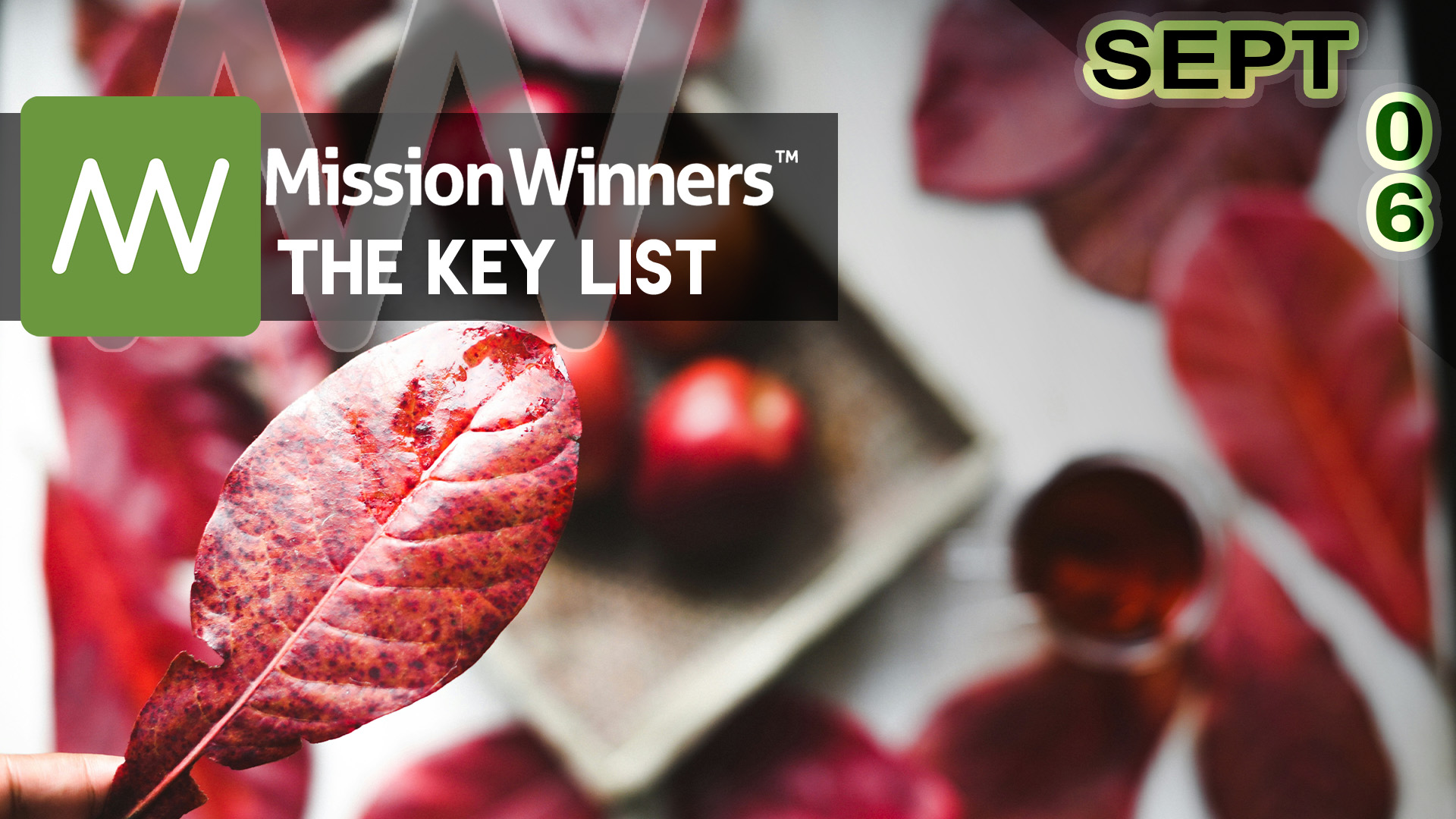 Key List™ Friday Sep 06 2024 - Mission Winners