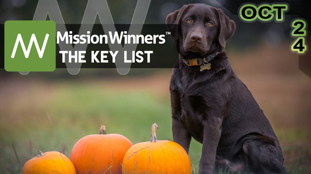 Key List™ Thursday Oct 24 2024 - Mission Winners