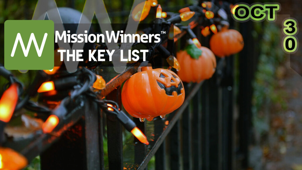 Key List™ Wednesday Oct 30 2024 - Mission Winners