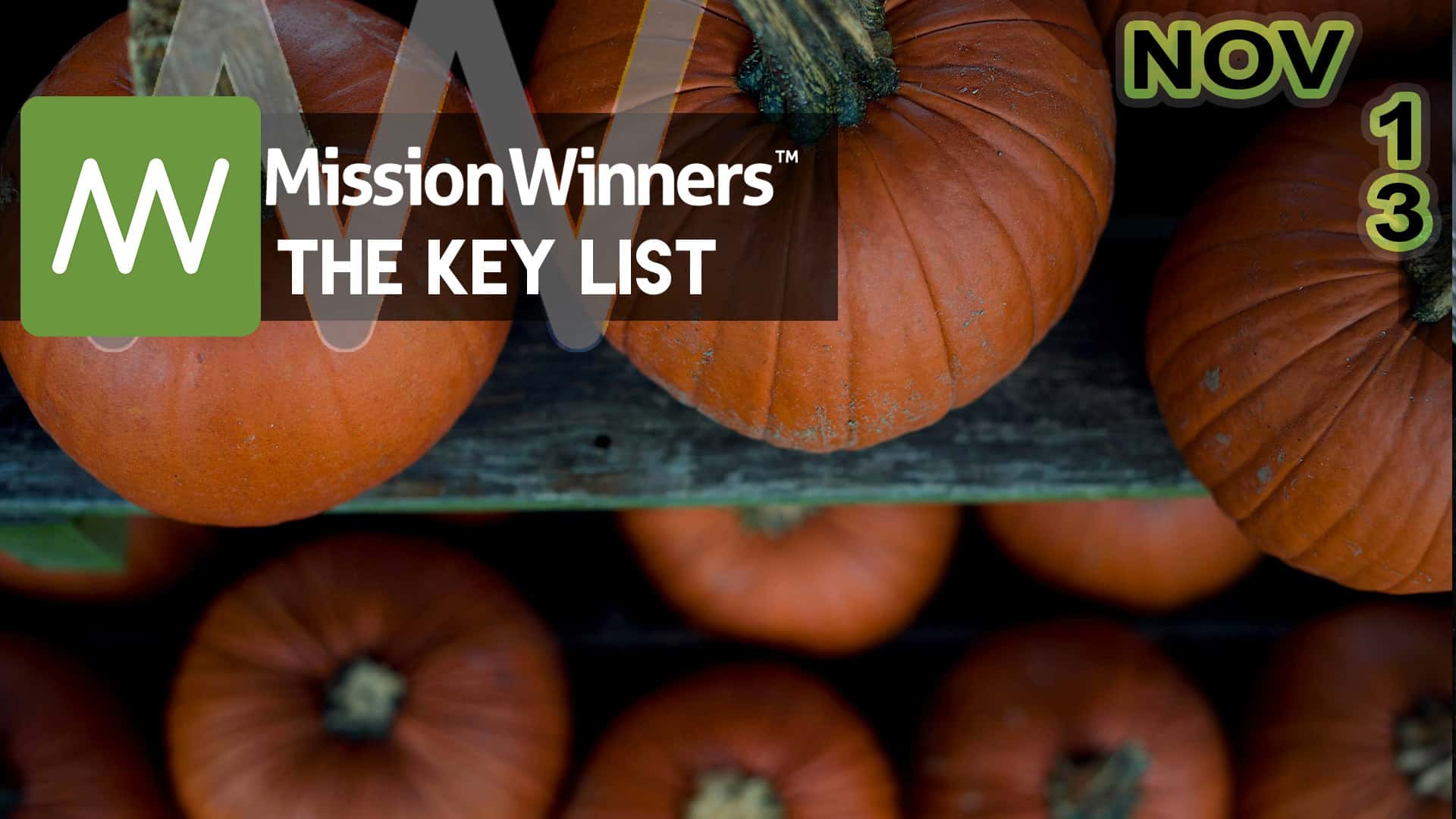 Key List™ Wednesday Nov 13 2024 - Mission Winners