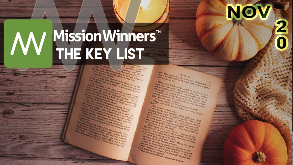 Key List™ Wednesday Nov 20 2024 - Mission Winners
