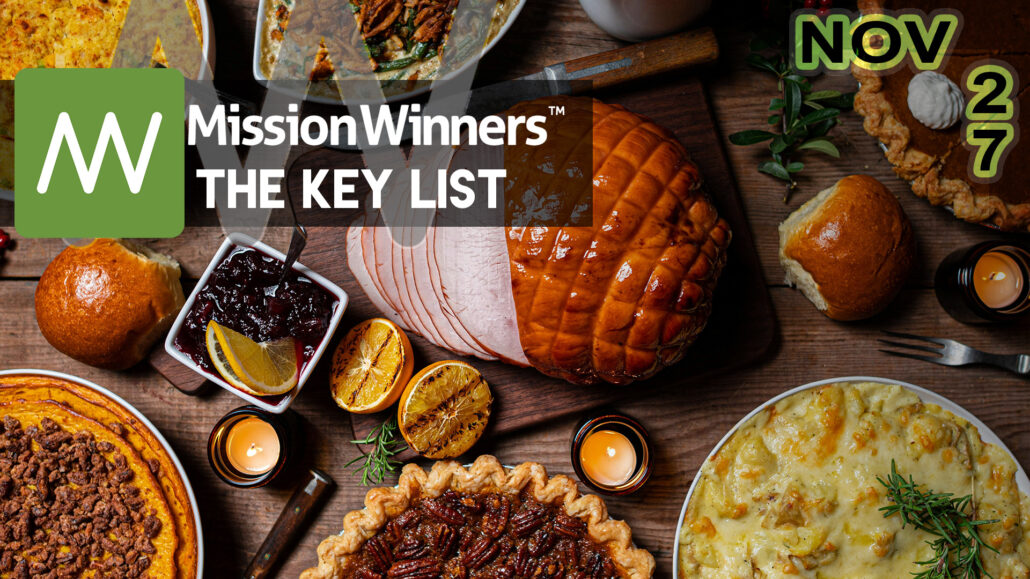Key List™ Wednesday Nov 27 2024 - Mission Winners