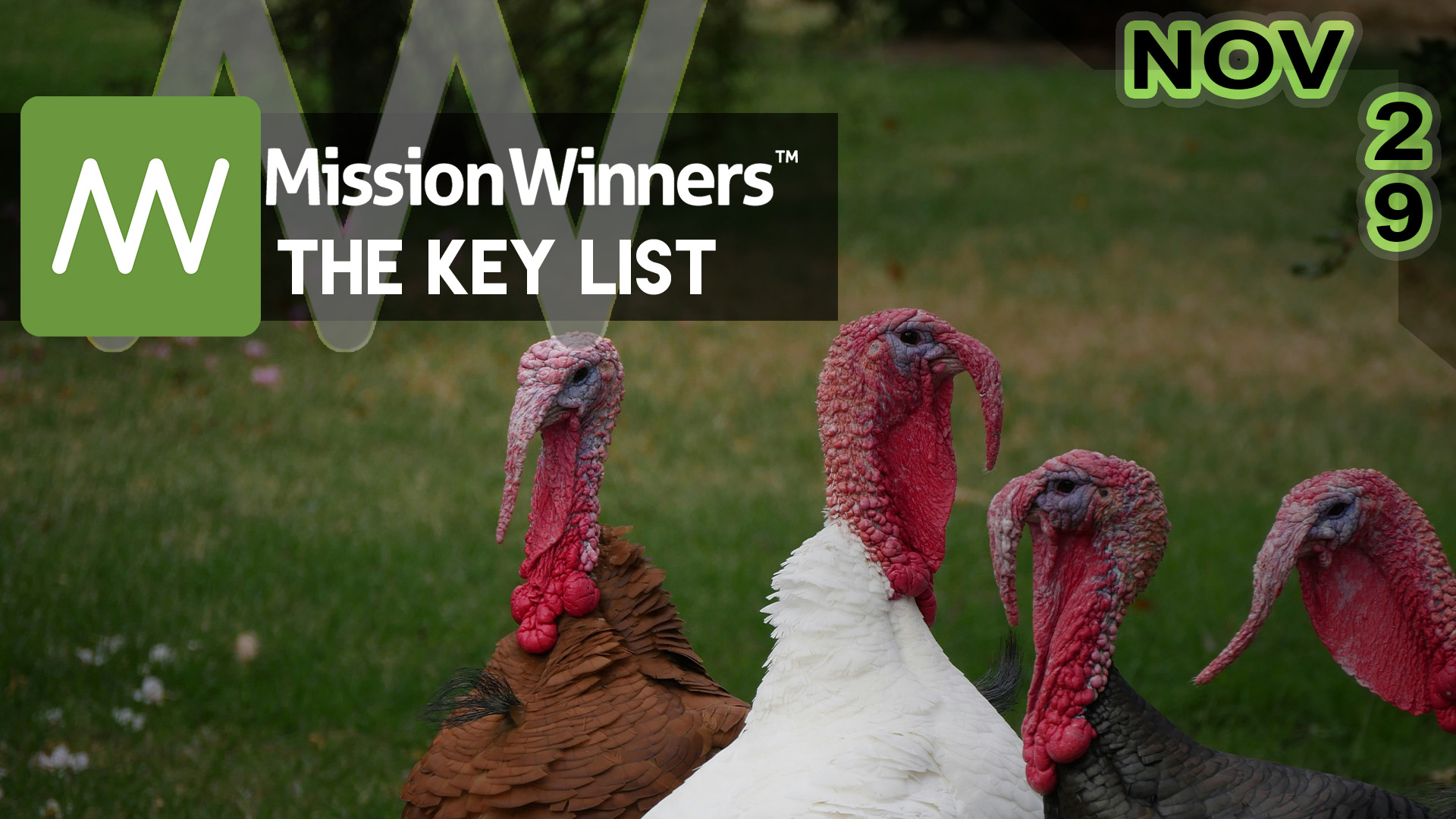 Key List™ Friday Nov 29 2024 - Mission Winners