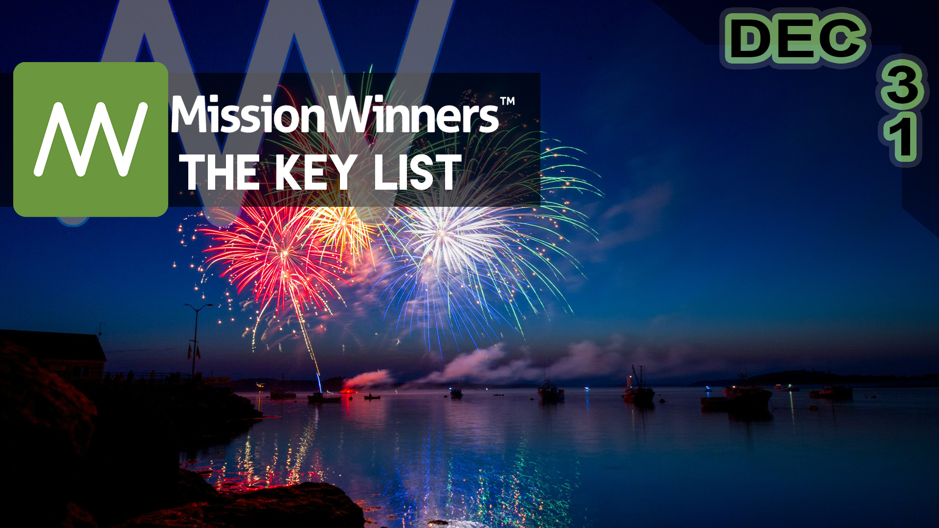 Key List™ Tuesday Dec 31 2024 - Mission Winners