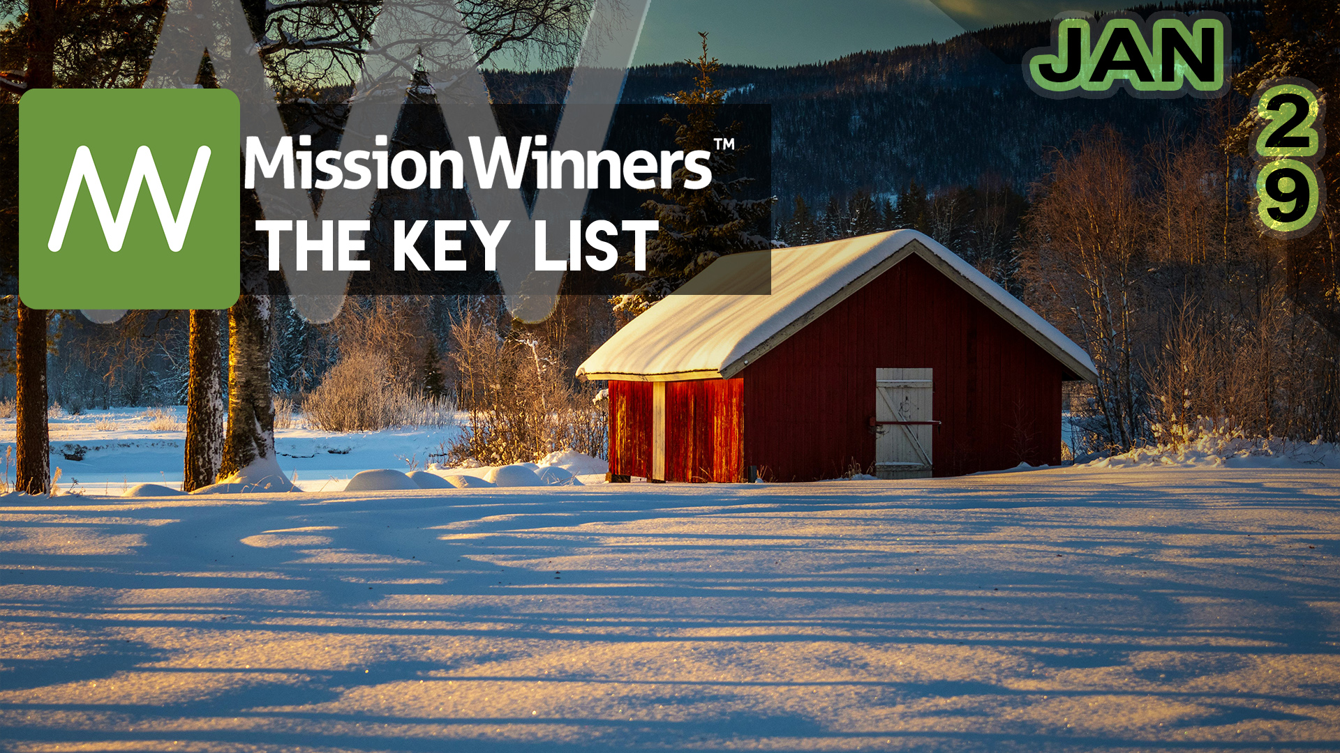 Key List™ Wednesday Jan 29 2025 - Mission Winners