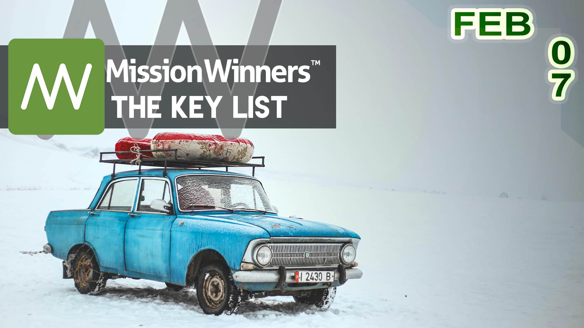Key List™ Friday Feb 07 2025 - Mission Winners