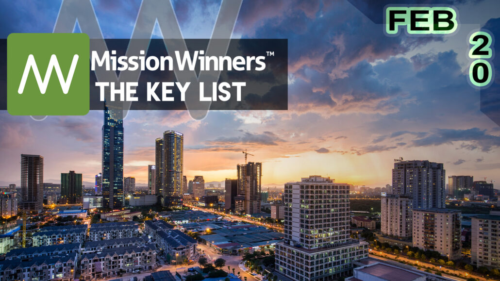Key List™ Thursday Feb 20 2025 - Mission Winners