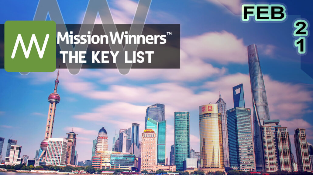 Key List™ Friday Feb 21 2025 - Mission Winners