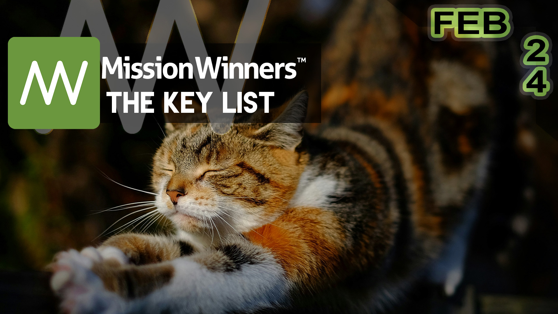 Key List™ Monday Feb 24 2025 - Mission Winners