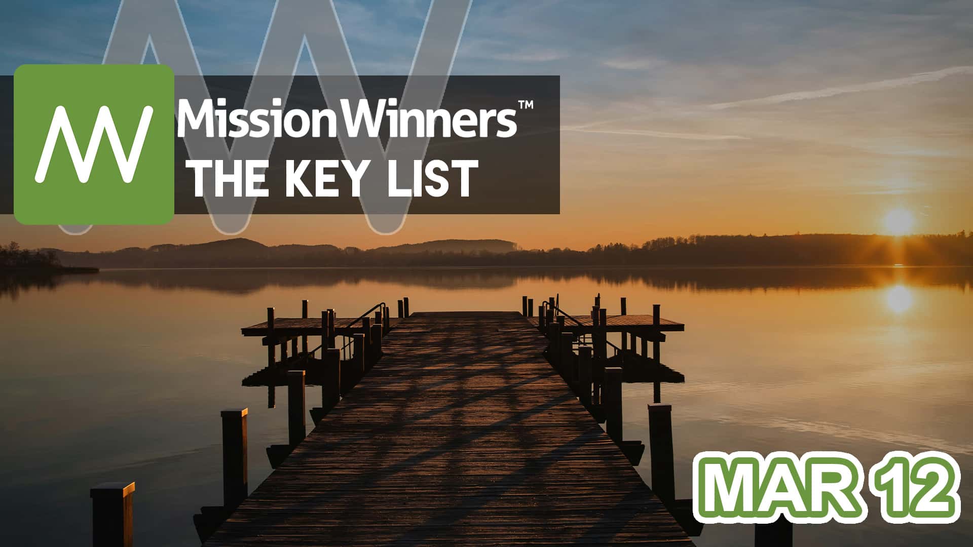 Key List™ Wednesday Mar 12 2025 - Mission Winners
