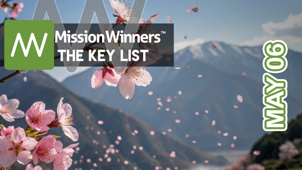 Key List™ Tuesday May 06 2025 - Mission Winners