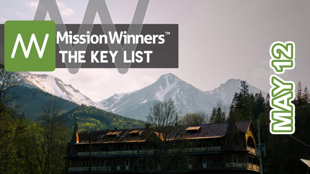 Key List™ Monday May 12 2025 - Mission Winners