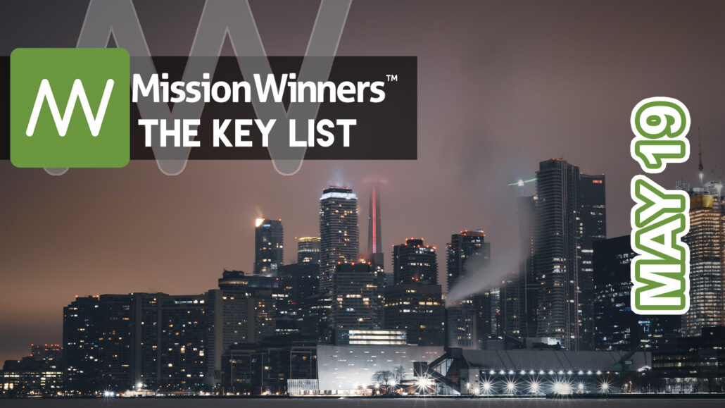 Key List™ Monday May 19 2025 - Mission Winners