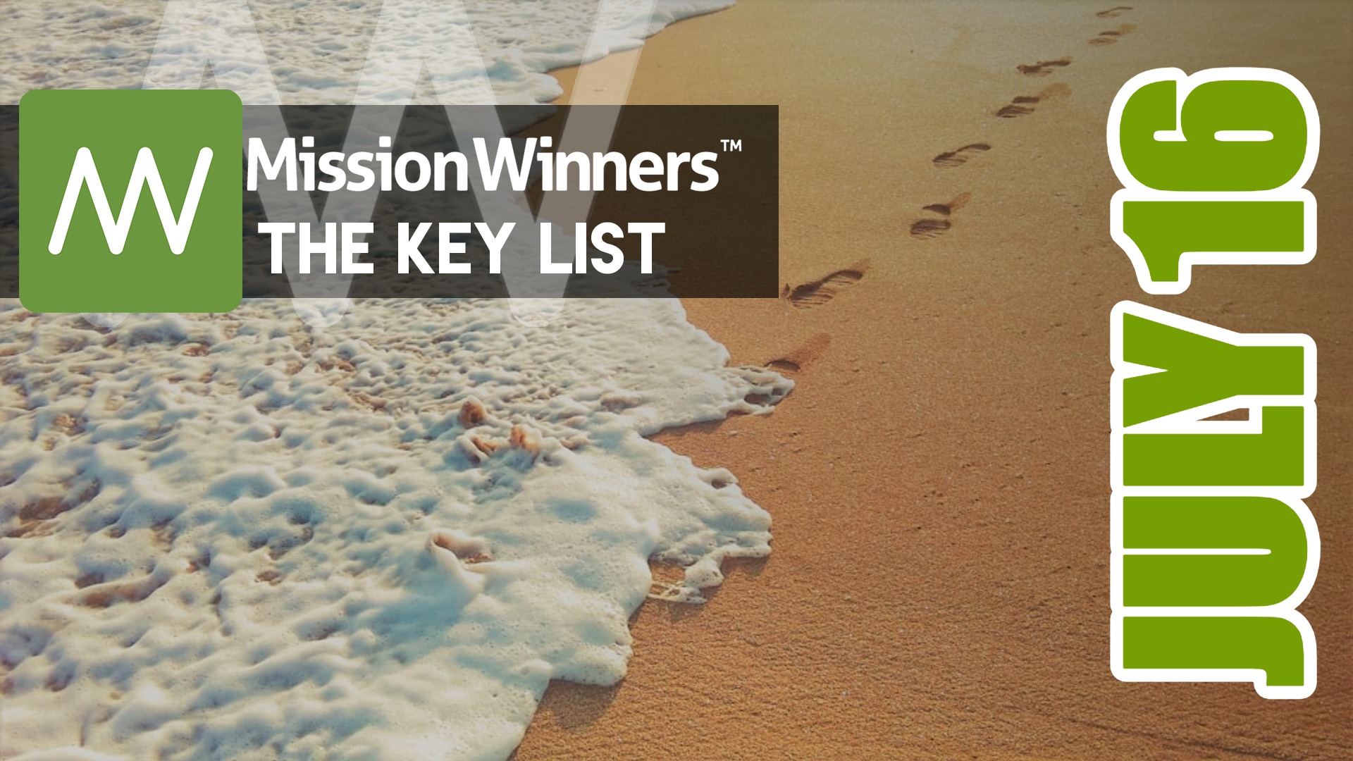 Key List™ Wednesday Jul 16 2025 - Mission Winners