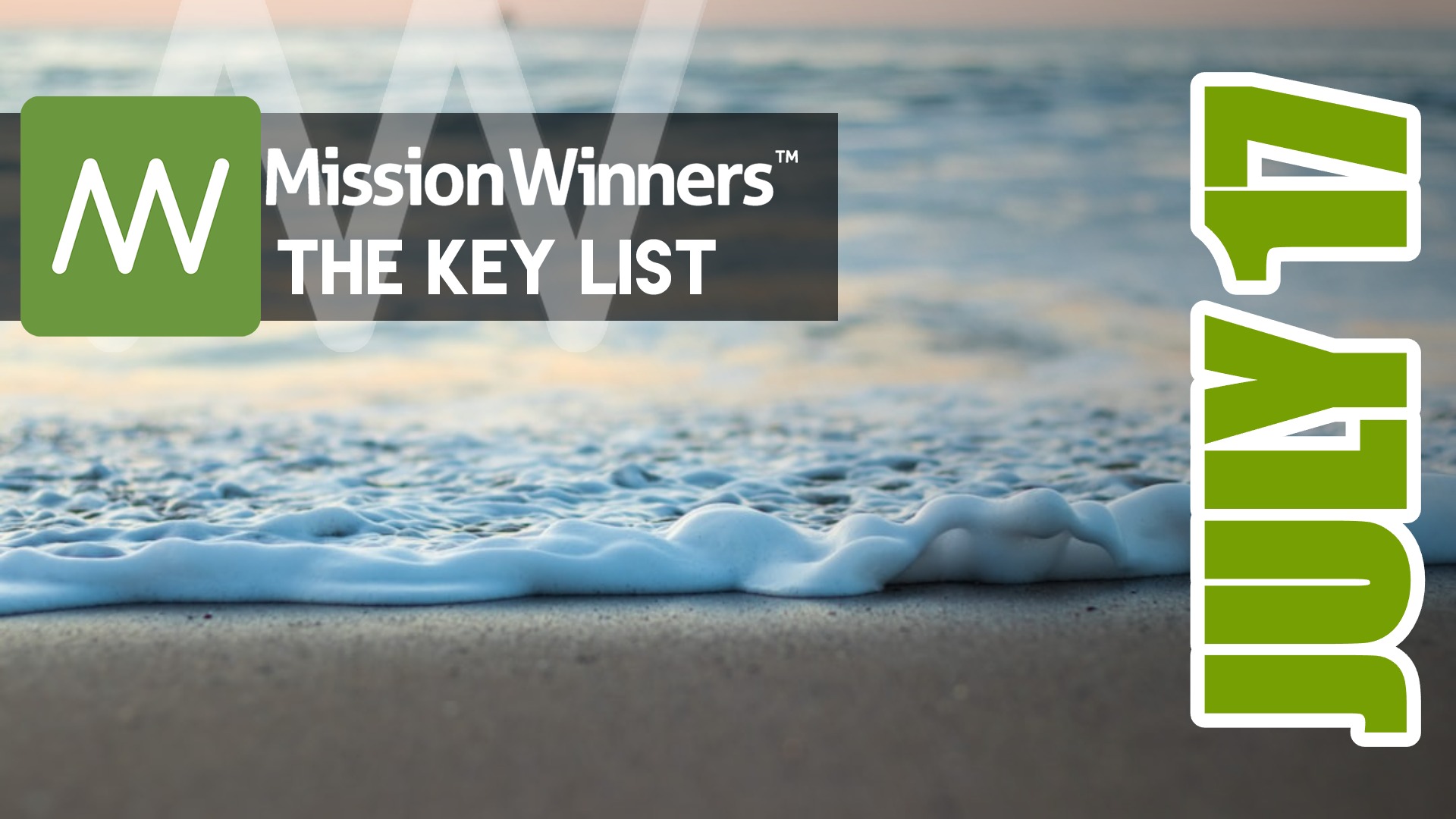Key List™ Thursday Jul 17 2025 - Mission Winners
