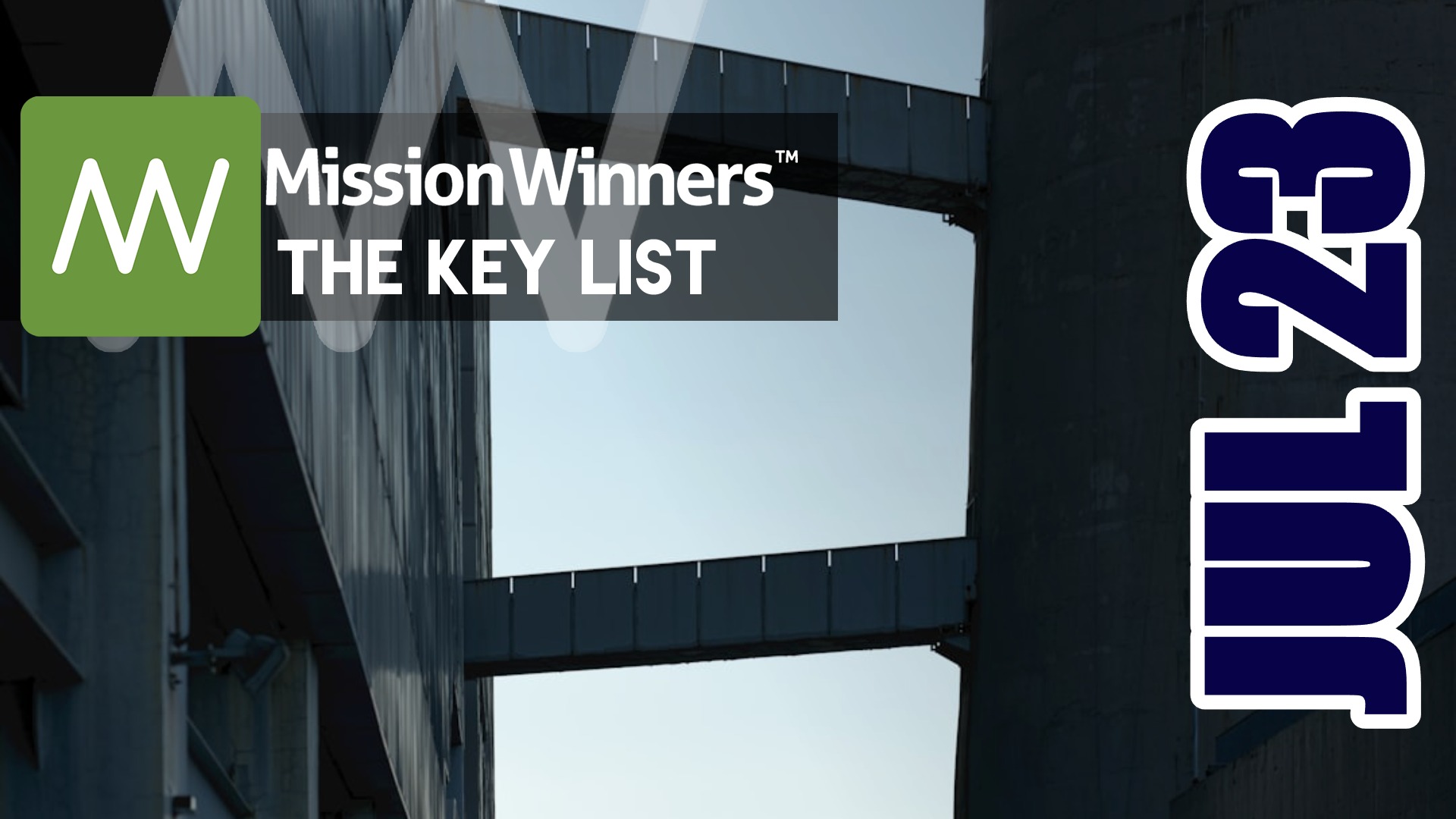 Key List™ Wednesday Jul 23 2025 - Mission Winners