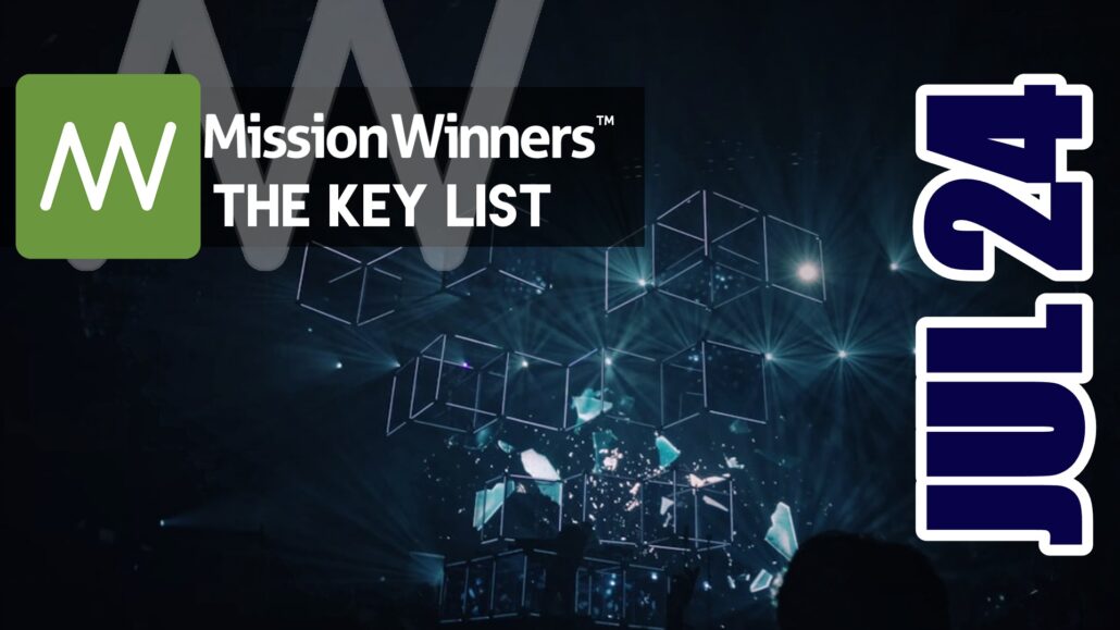 Key List™ Thursday Jul 24 2025 - Mission Winners