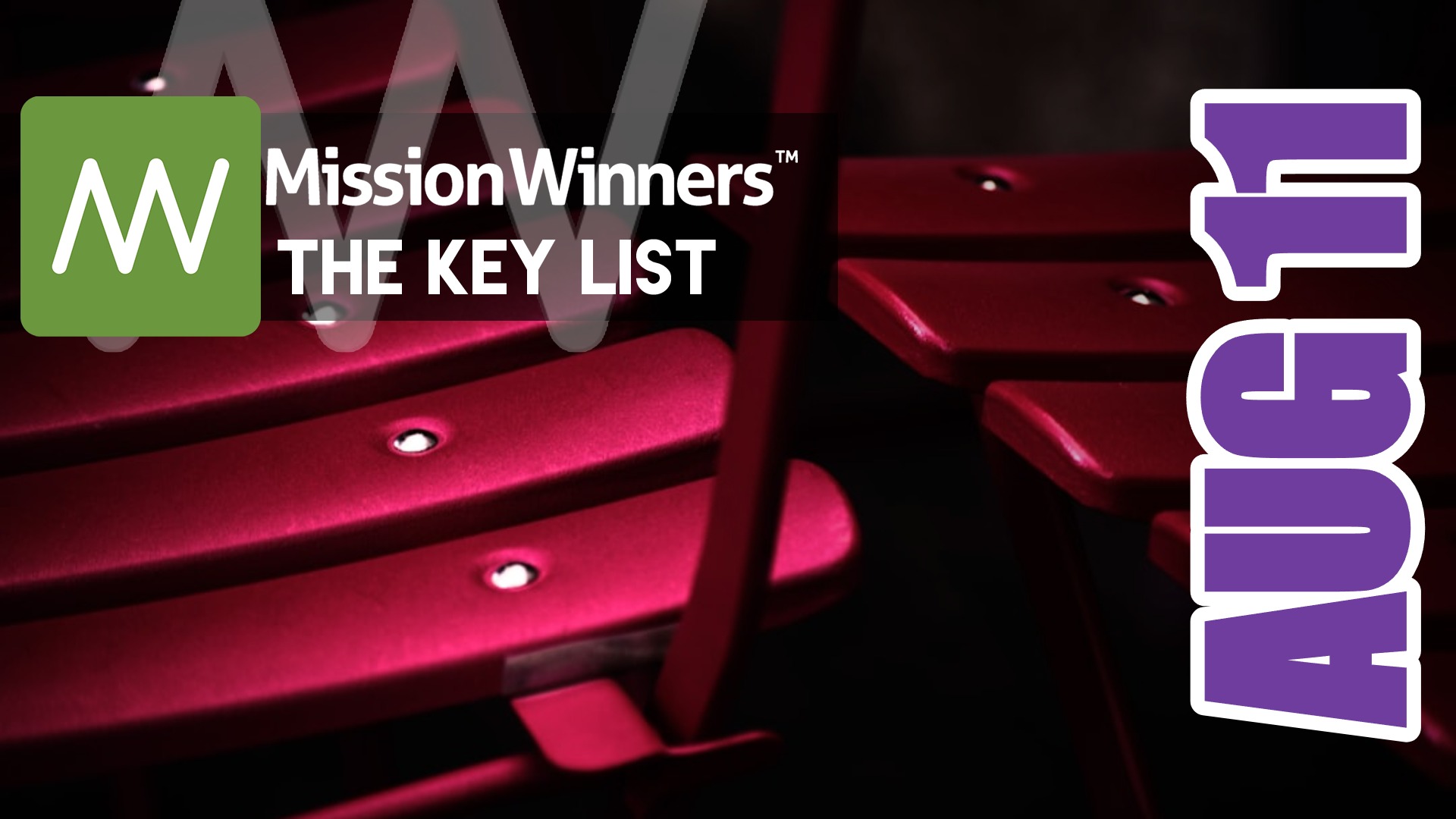 Key List™ Monday Aug 11 2025 - Mission Winners