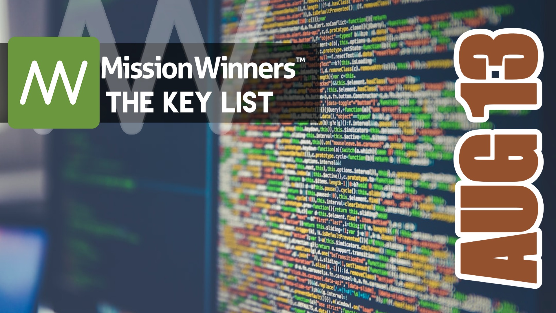 Key List™ Wednesday Aug 13 2025 - Mission Winners