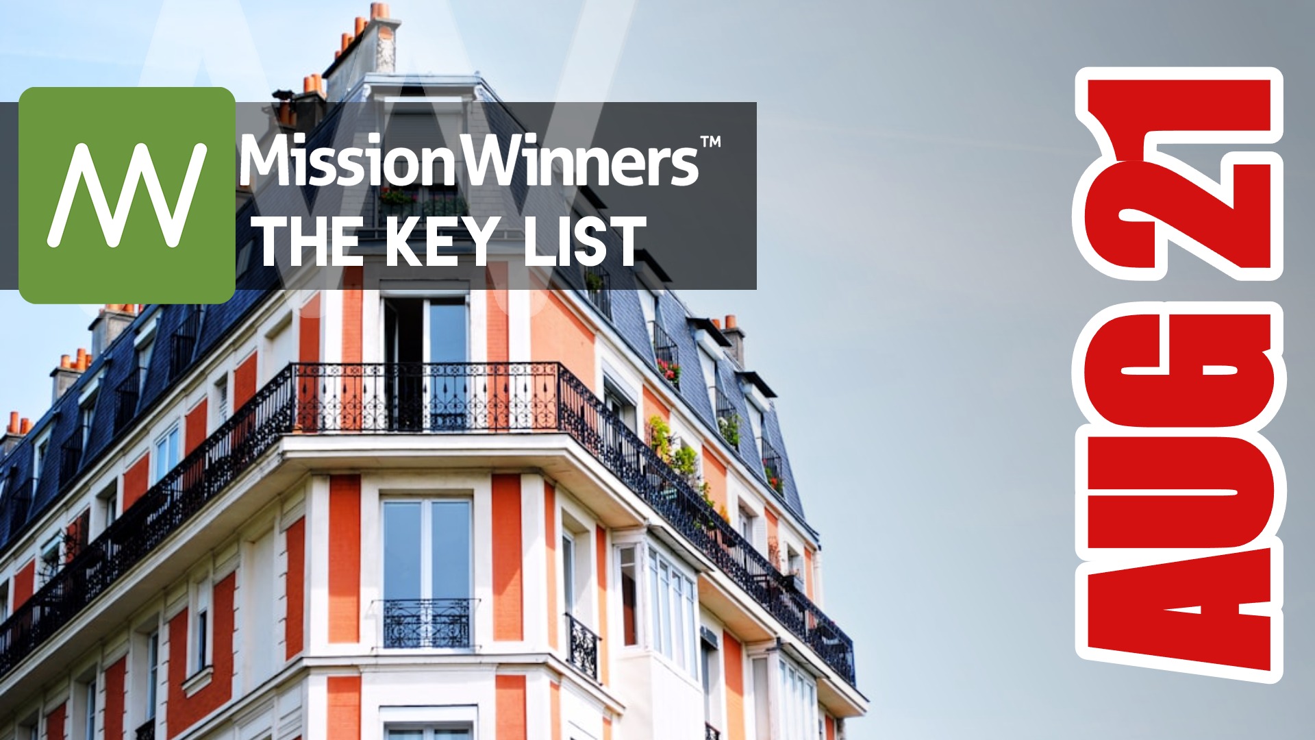 Key List™ Thursday Aug 21 2025 - Mission Winners