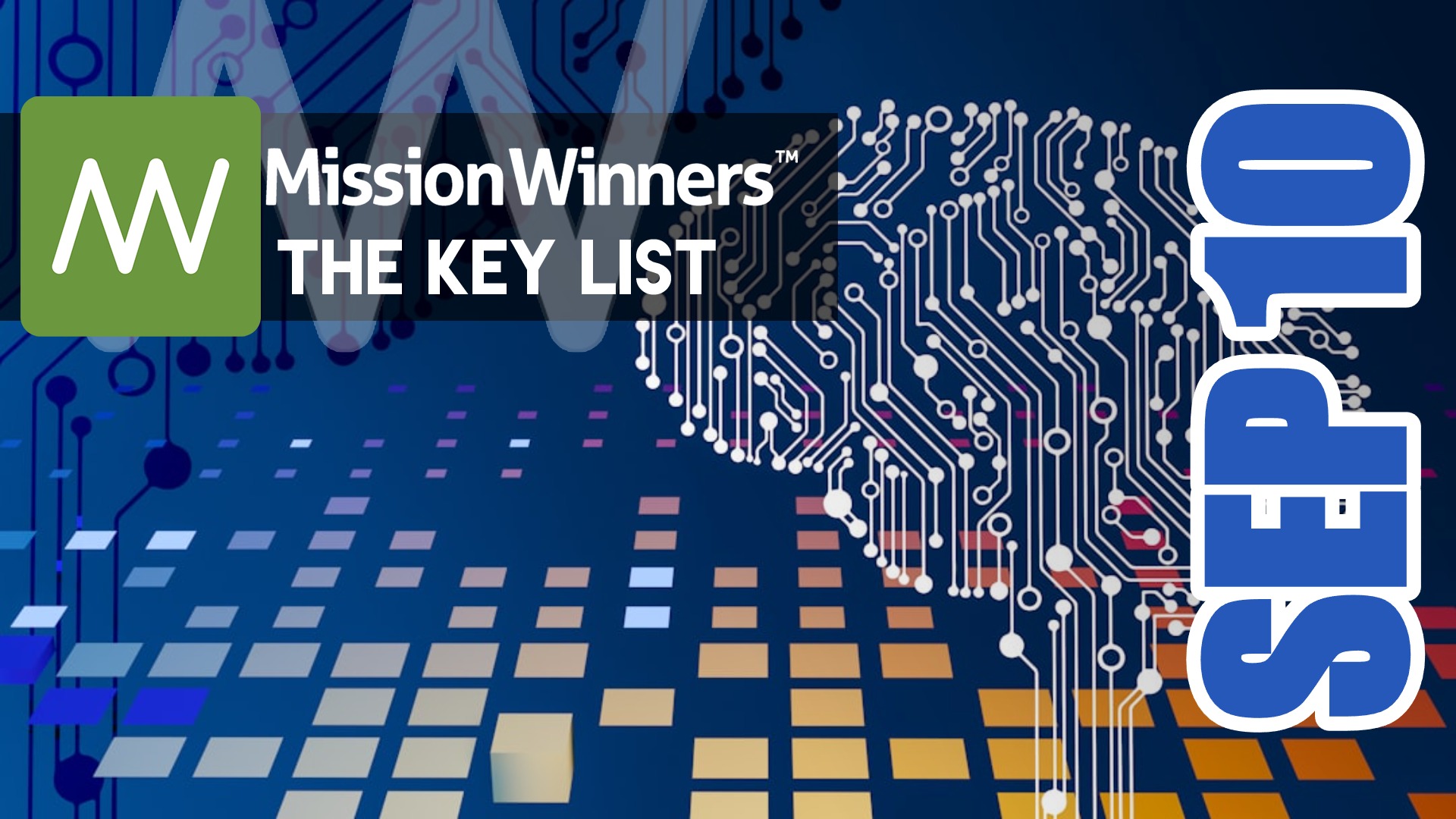Key List™ Wednesday Sep 10 2025 - Mission Winners