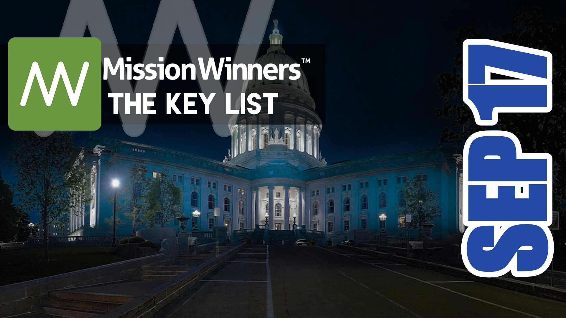 Key List™ Wednesday Sep 17 2025 - Mission Winners