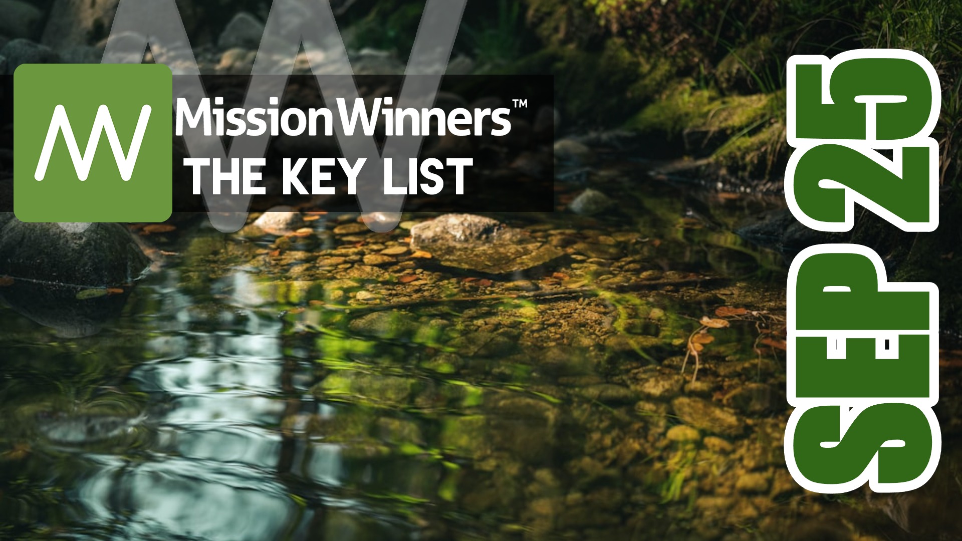 Key List™ Thursday Sep 25 2025 - Mission Winners