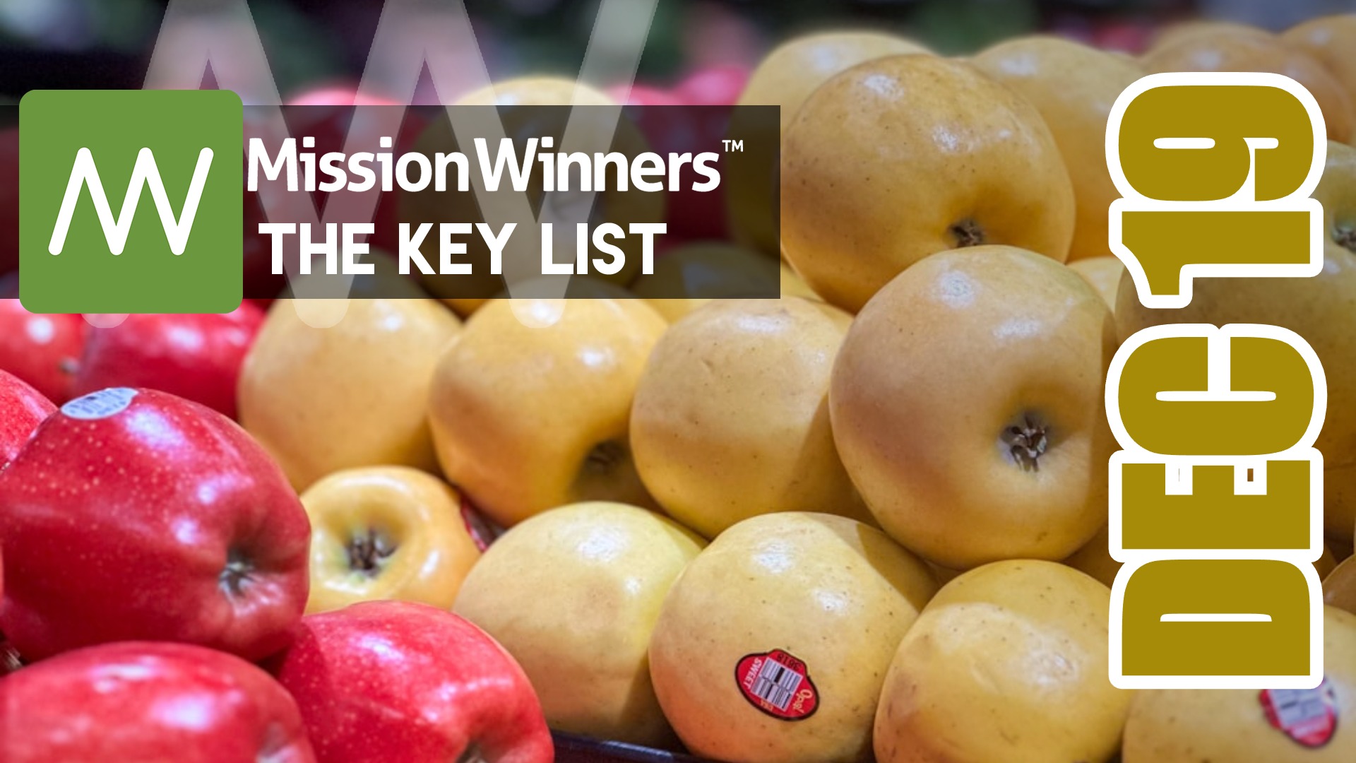 Key List™ Friday Dec 19 2025 - Mission Winners